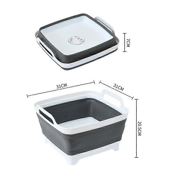 Dishpan for Washing Dishes,9L Collapsible Dish Tub Portable Sink,Wash ...