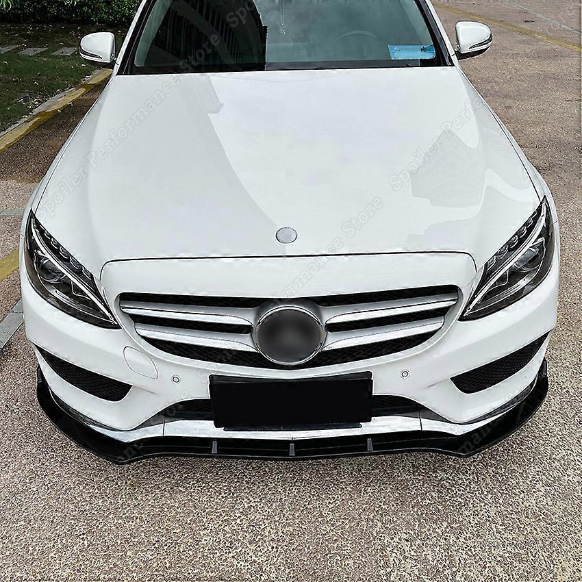 Gloss Black Front Lip Bumper Splitter Diffuser ABS Body Kit Spoiler For ...