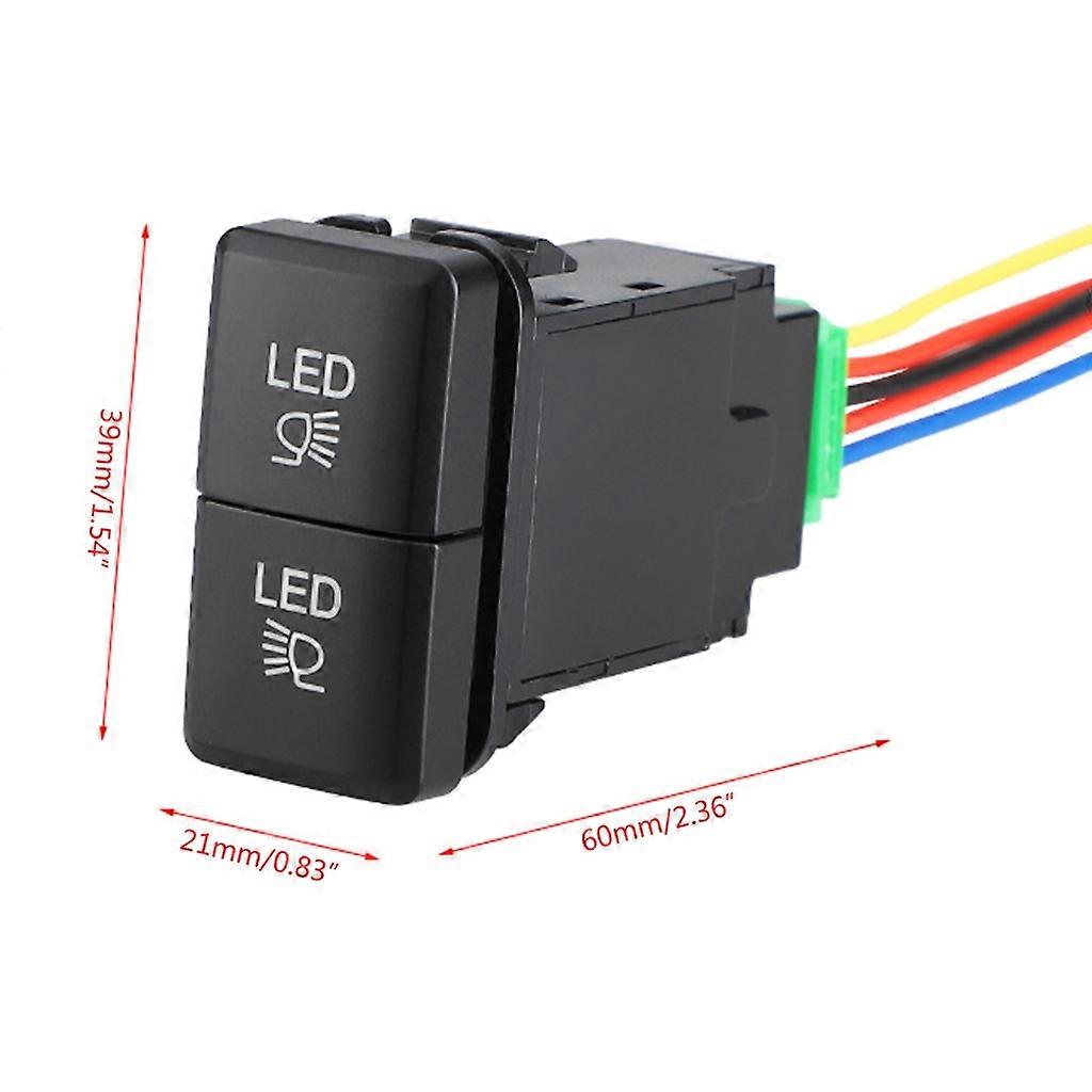 Easy to Install Fog Light Switches Button LED Indicator Push Button ...