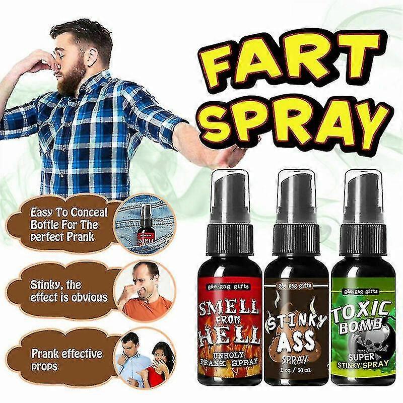 Kids toys Novelties Liquid Fart Gag Prank Joke Spray Can Stink Bomb ...
