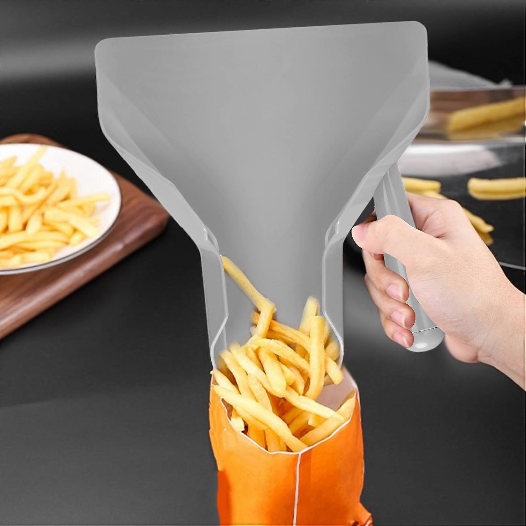 Plastic Chip Scoop French Fries Shovel Chip Packaging Shovel Funnel ...