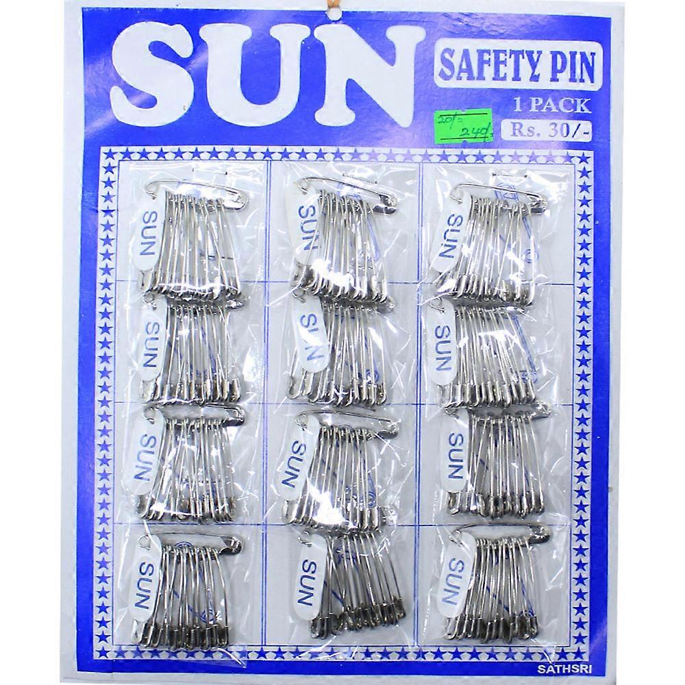 Women s Silver Color Steel Safety Saree Pins No 1 - 12 Pcs | Fruugo UK