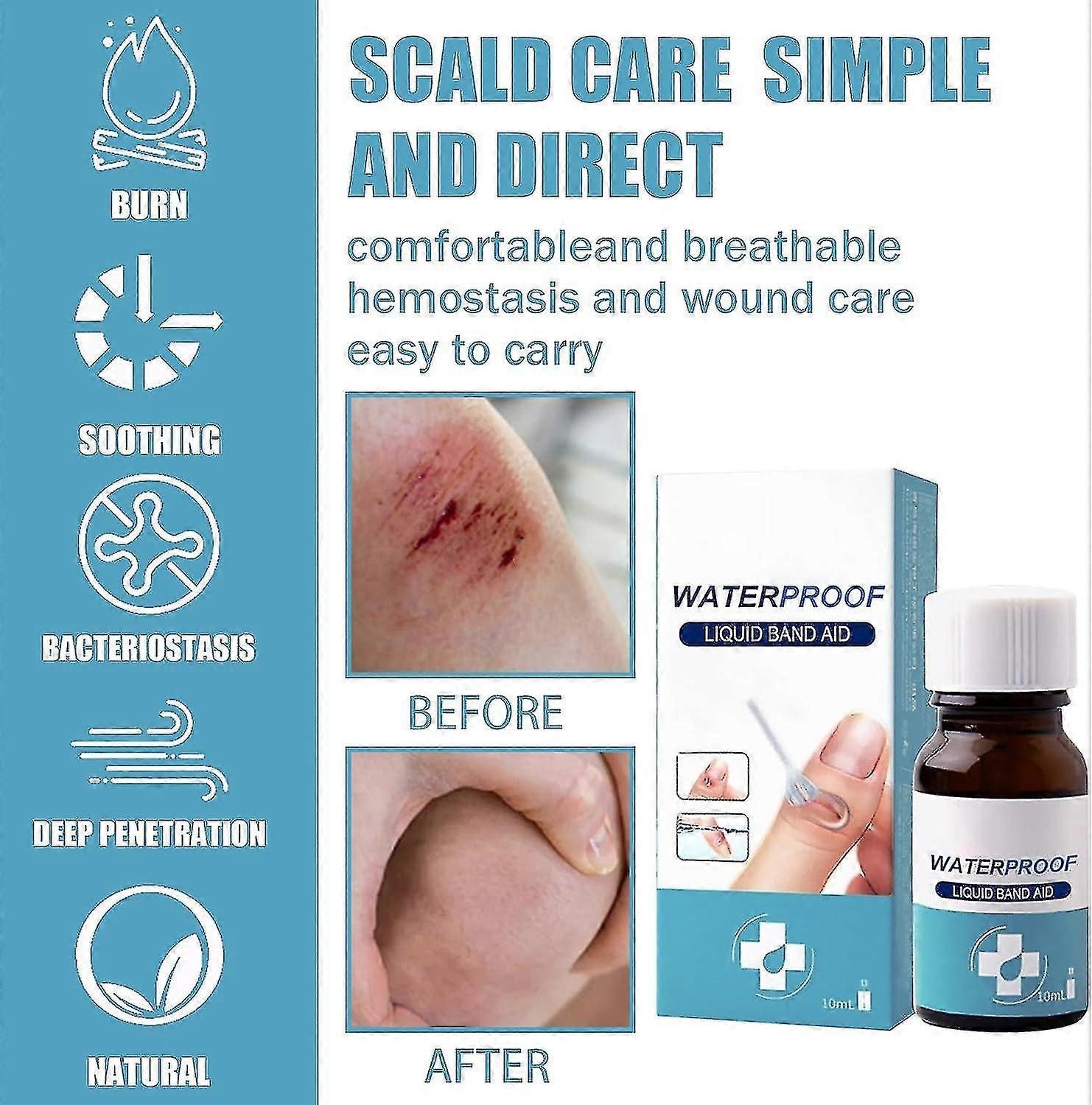 Liquid Bandages, Liquid Skin Glue For Wounds Human, Waterproof ...