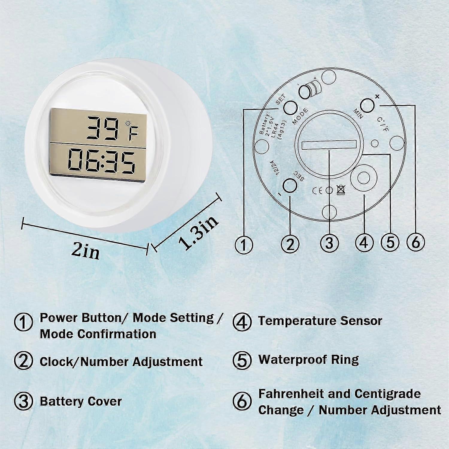 Ice Bath Thermometer Timer, Ice Bath Floating Thermometer And Timer ...