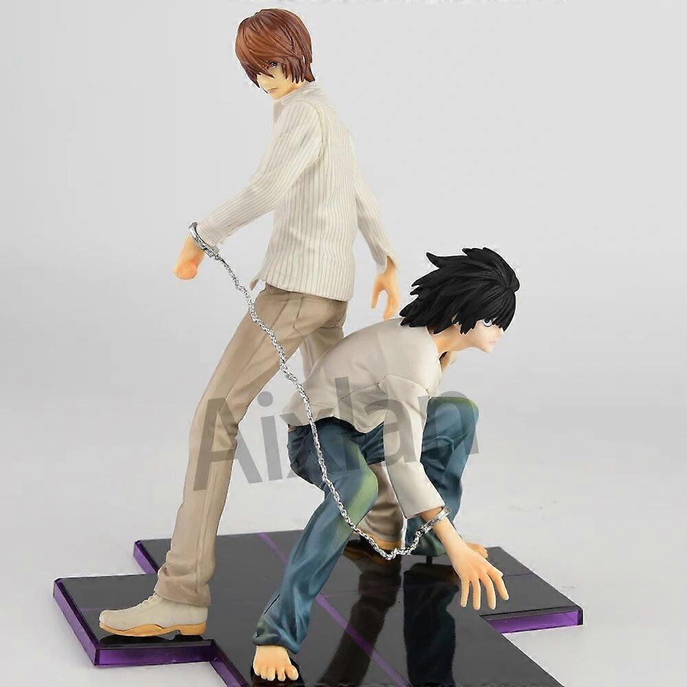 24cm Death Note Anime Figure Light Yagami L PVC Action Figure 1160 ...