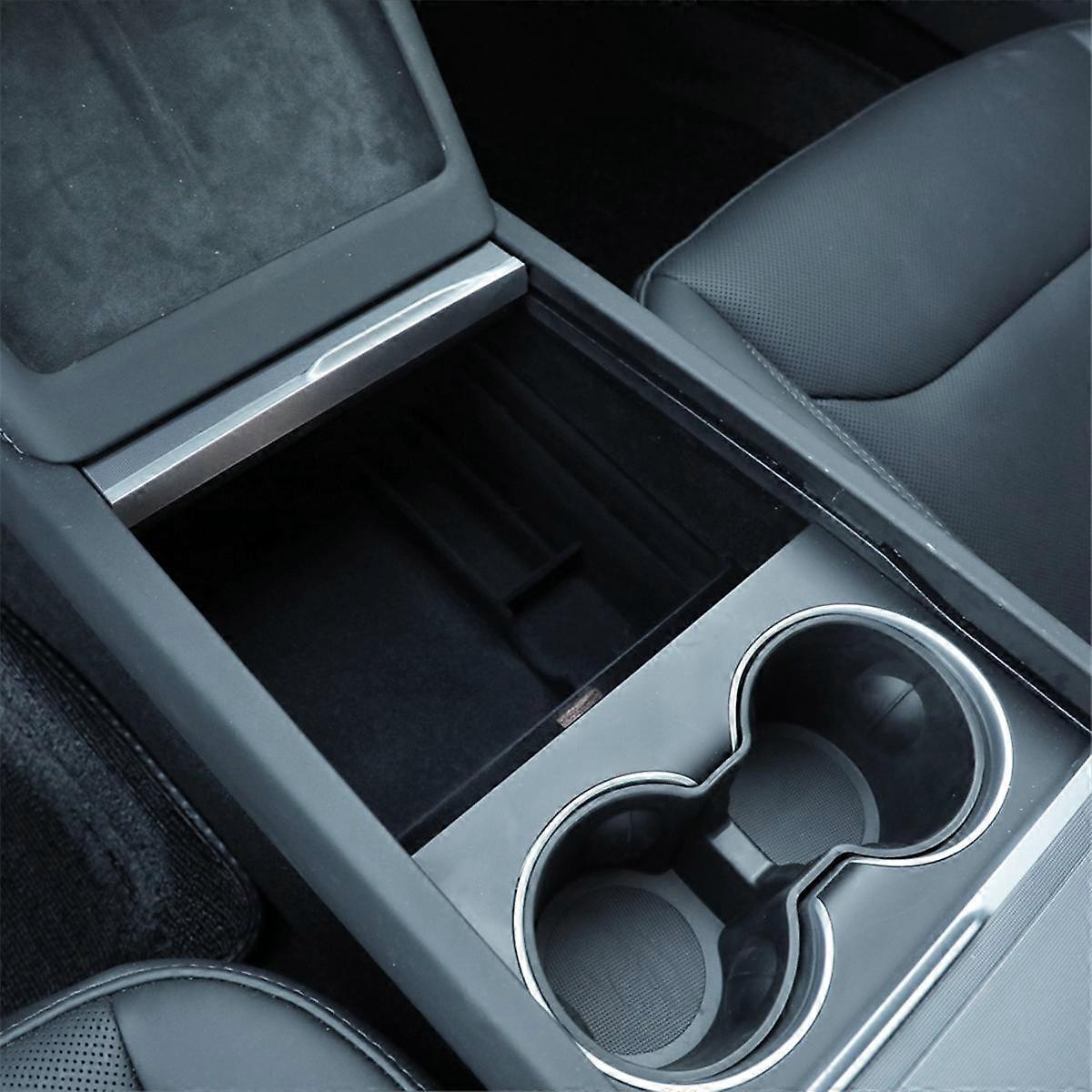 For 2024 Car Center Console Cup Holder Insert TPE Interior Accessories ...