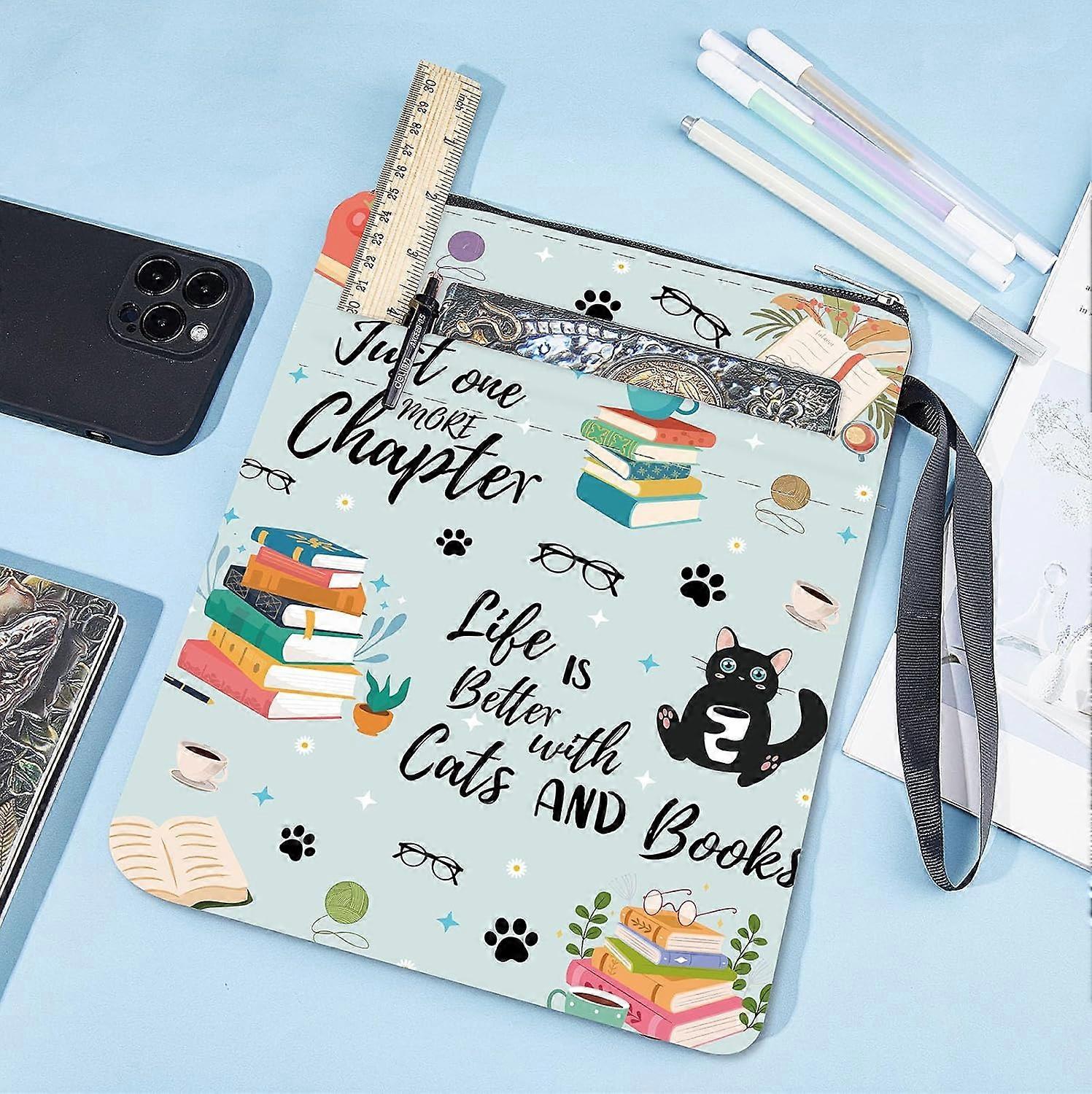 Book Sleeves Cat Coffee Book Protector Book Covers for Paperbacks ...