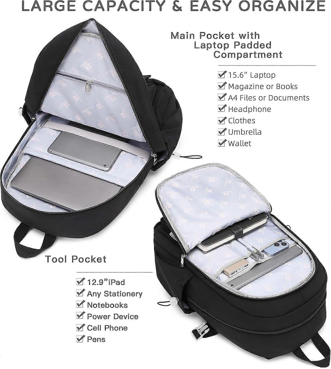 Laptop Backpack 15.6 Inch Kids Elementary Middle High School Bag ...