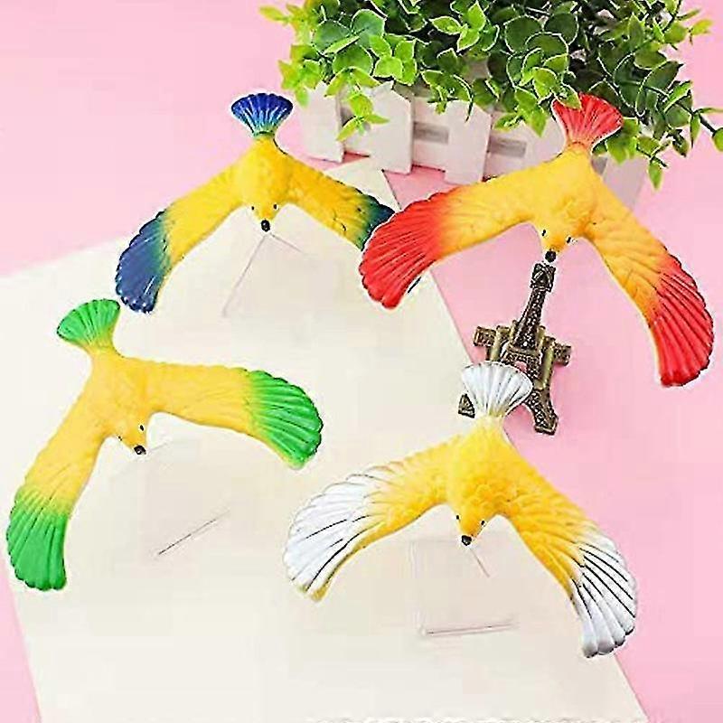 6 Pcs Balance Bird Gravity Bird With Pyramid Combination Set Balancing ...