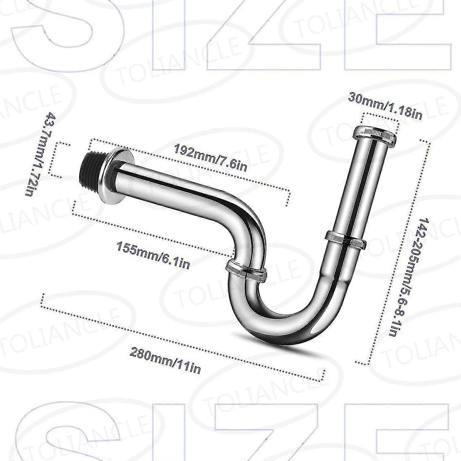 Siphon Washbasin Universal Washbasin Drain Set For Shortening Quality ...