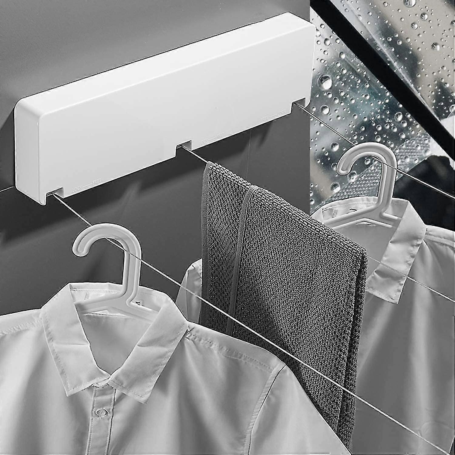 indoor Retractable Clothesline, 6 Meters Automatic Retractable Washing ...