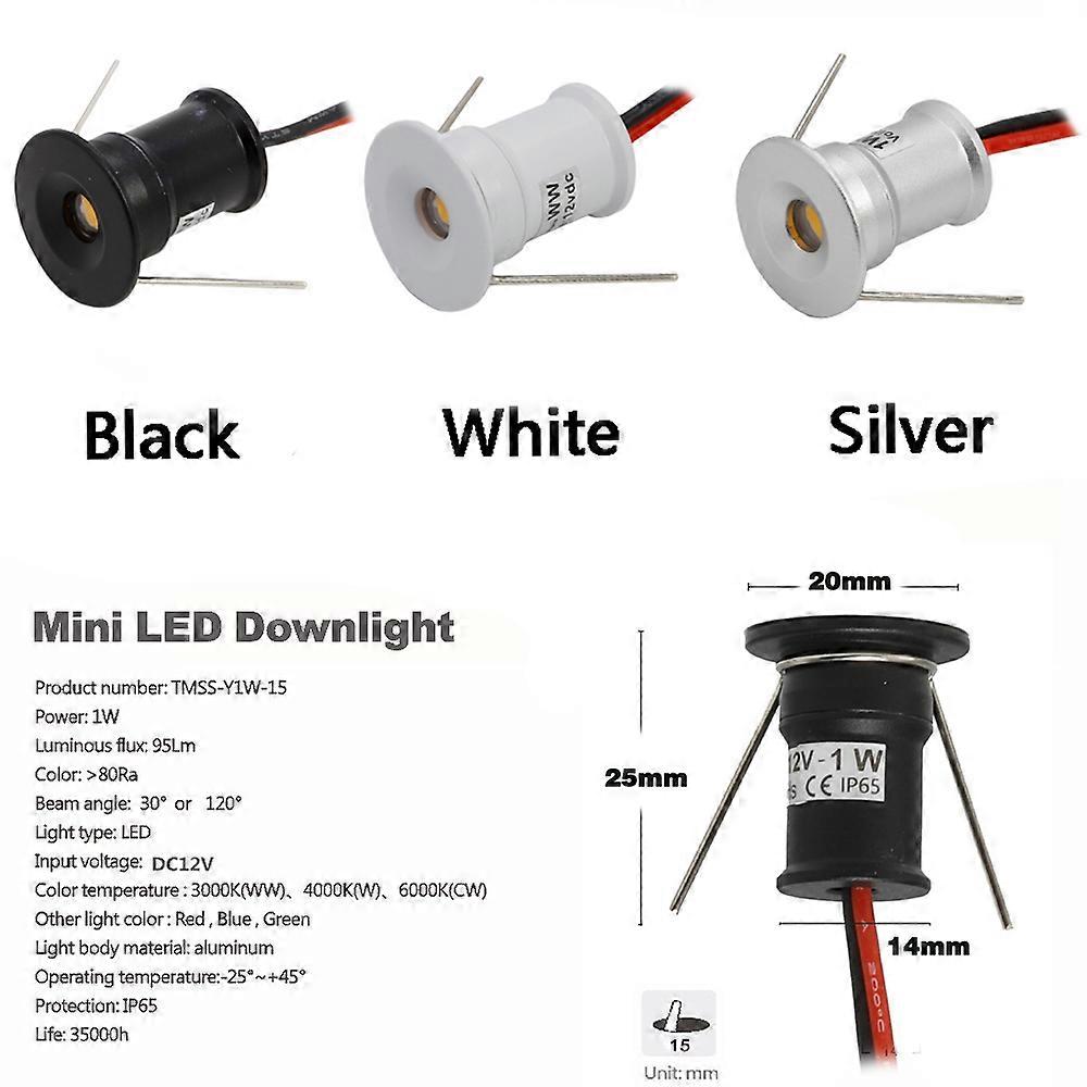 Mini Downlight LED 12V 1W Einbau kleine Spot Licht Decke Küche Zimmer ...