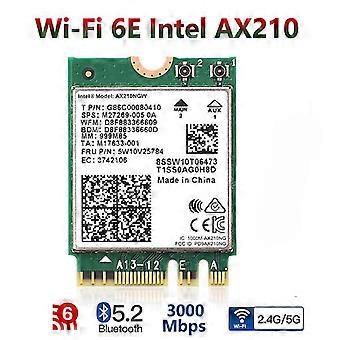Wifi 6e Intel Ax210 AX200 Bluetooth M.2 trådløs Netwcard AX210ngw 2.4GHz 5ghz 802.11ax Wifi 6 ...