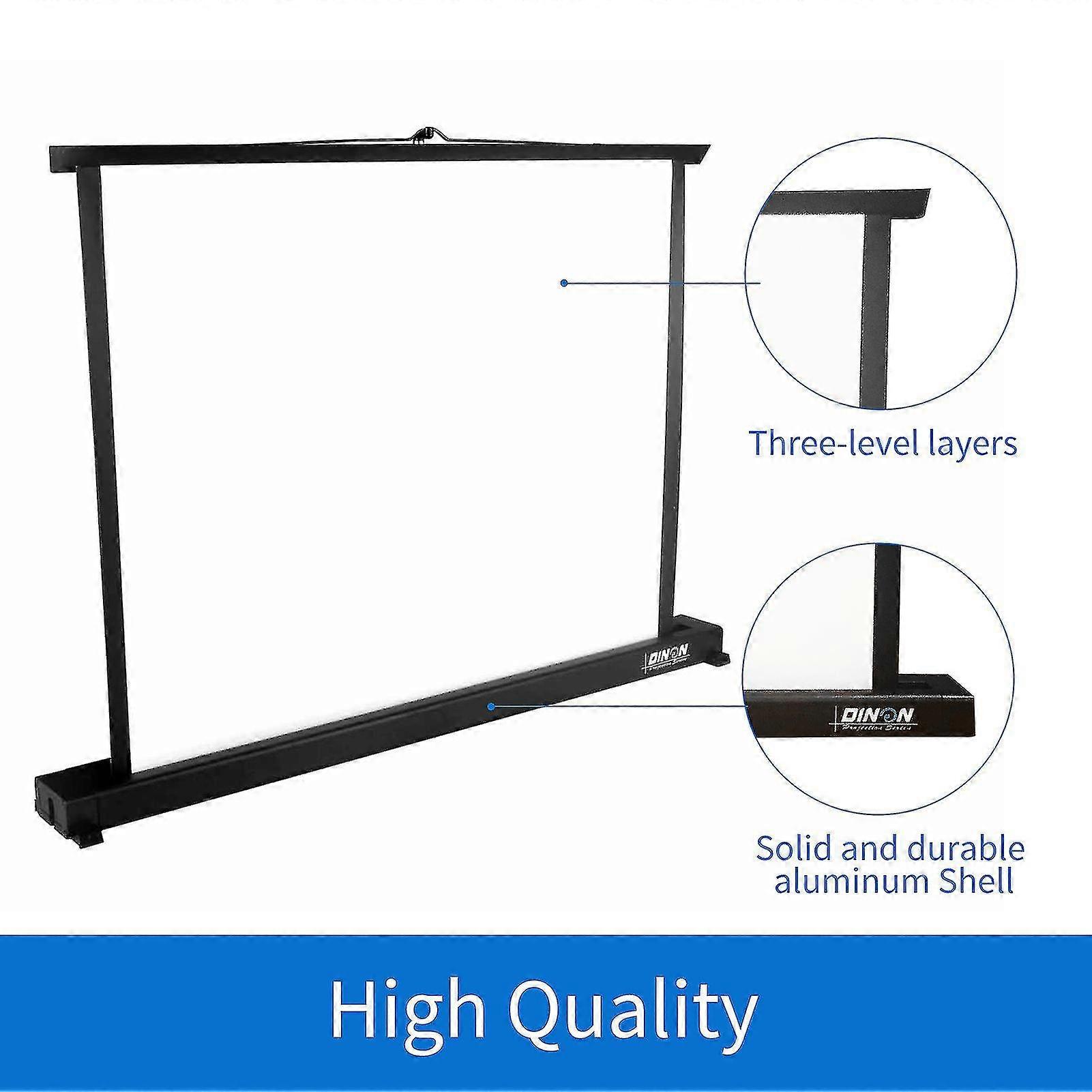 40 Inch Portable Projector Screen Tabletop Stand Screen Suit For 4:3 ...