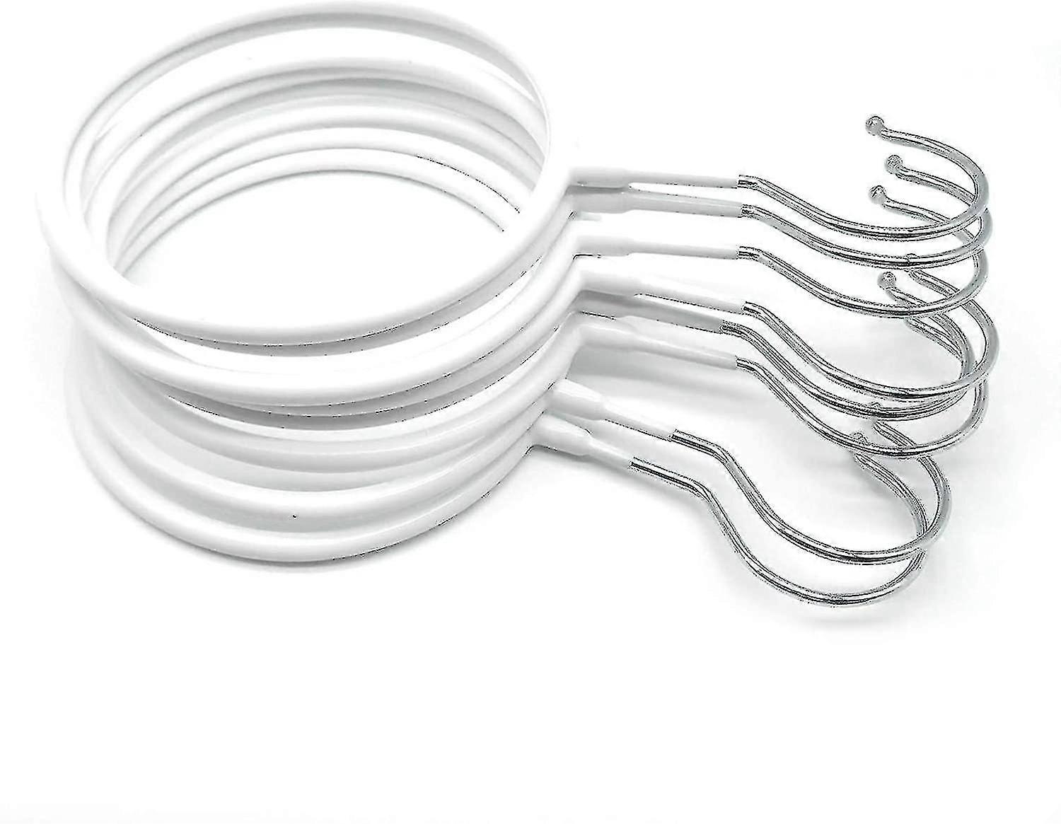 Plastic Dip Non-slip Scarf Ring Hanger Silk Scarf Coat Hanger Iron Hook ...