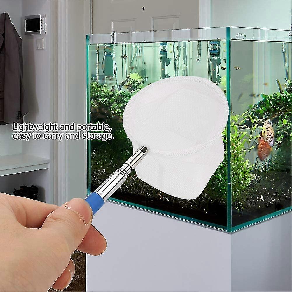 Fish Shrimp Skimming Net Adjustable Mini Fish Aquarium Fishing Net For ...