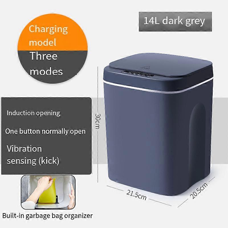 Smart Sensor Trash Can for Kitchen Trash Can 11L-18L Bathroom Garbage ...