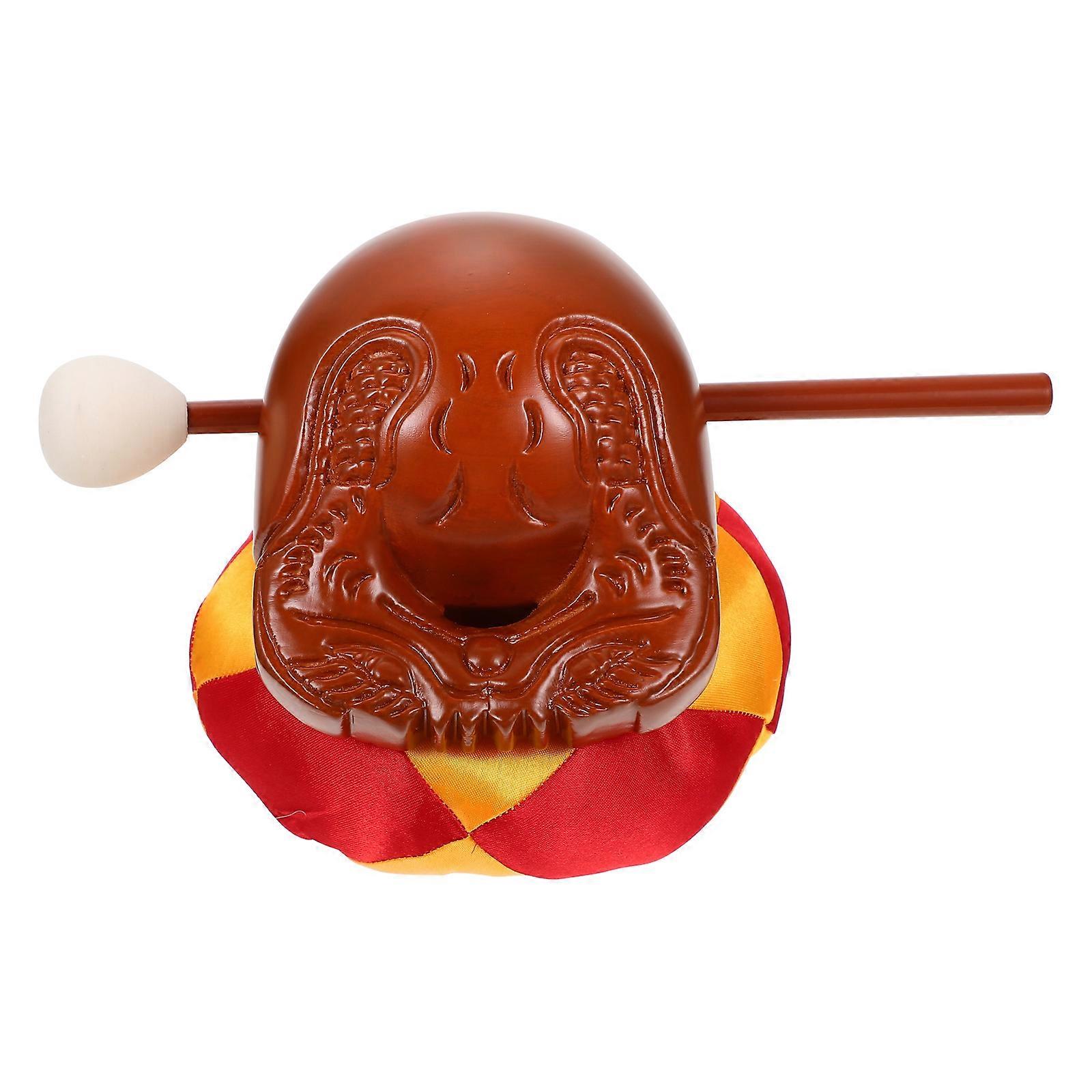 Home Dcor Buddhist Temple Block Zen Drum Instrument Wooden Zen Drum ...