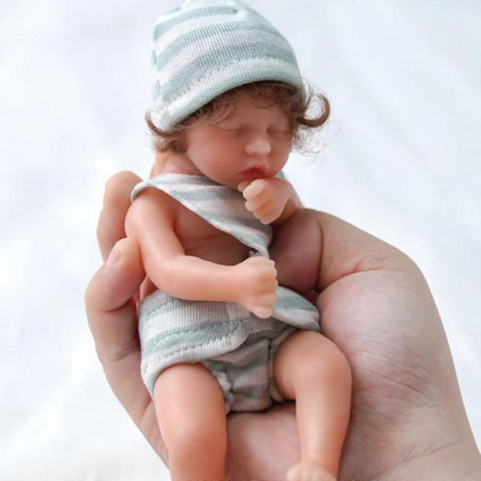 Mini Resin Babies Small Silicone Babies Tiny Realistic Baby Doll for ...