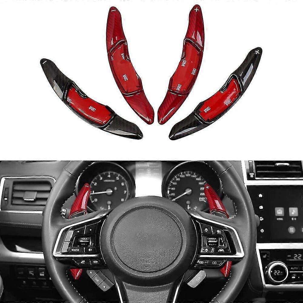 For Subaru GT86 XV BRZ Forester Legacy Outback WRX Real Carbon Fiber Pair Steering Wheel Gear ...