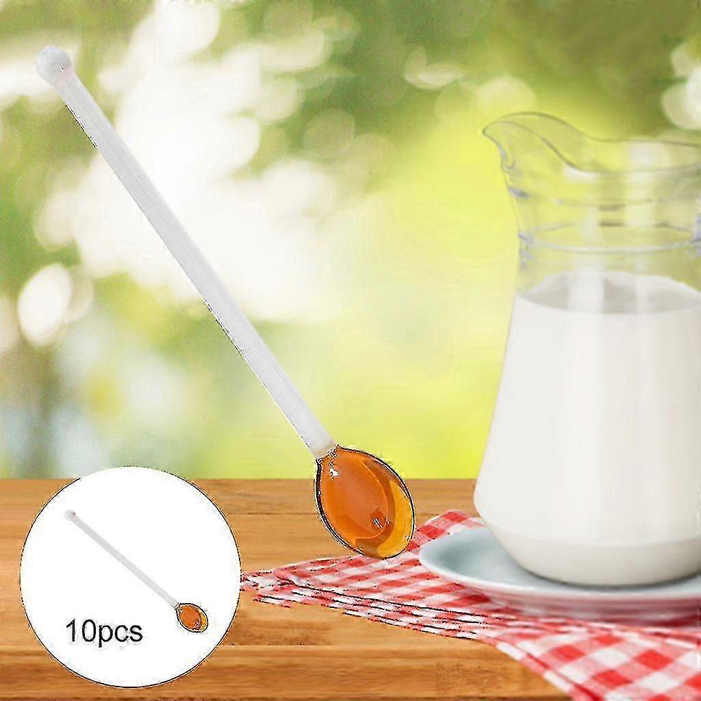 10x Glass Teaspoons Dishwasher Safe Stirring Spoon For Stirring Coffee ...