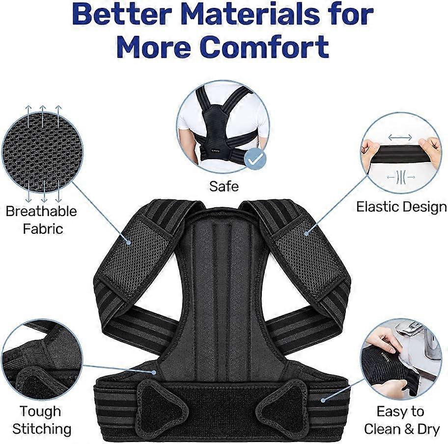 Posture Corrector for Men & Women, Spinal/Back Support, Reduces Neck ...