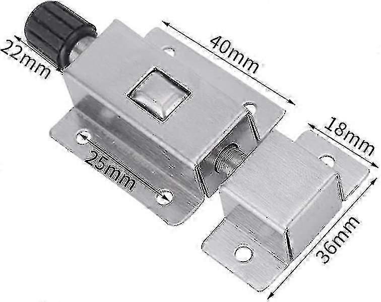 4 Piece Spring Loaded Automatic Sliding Latch, 2 Inch Stainless Steel ...