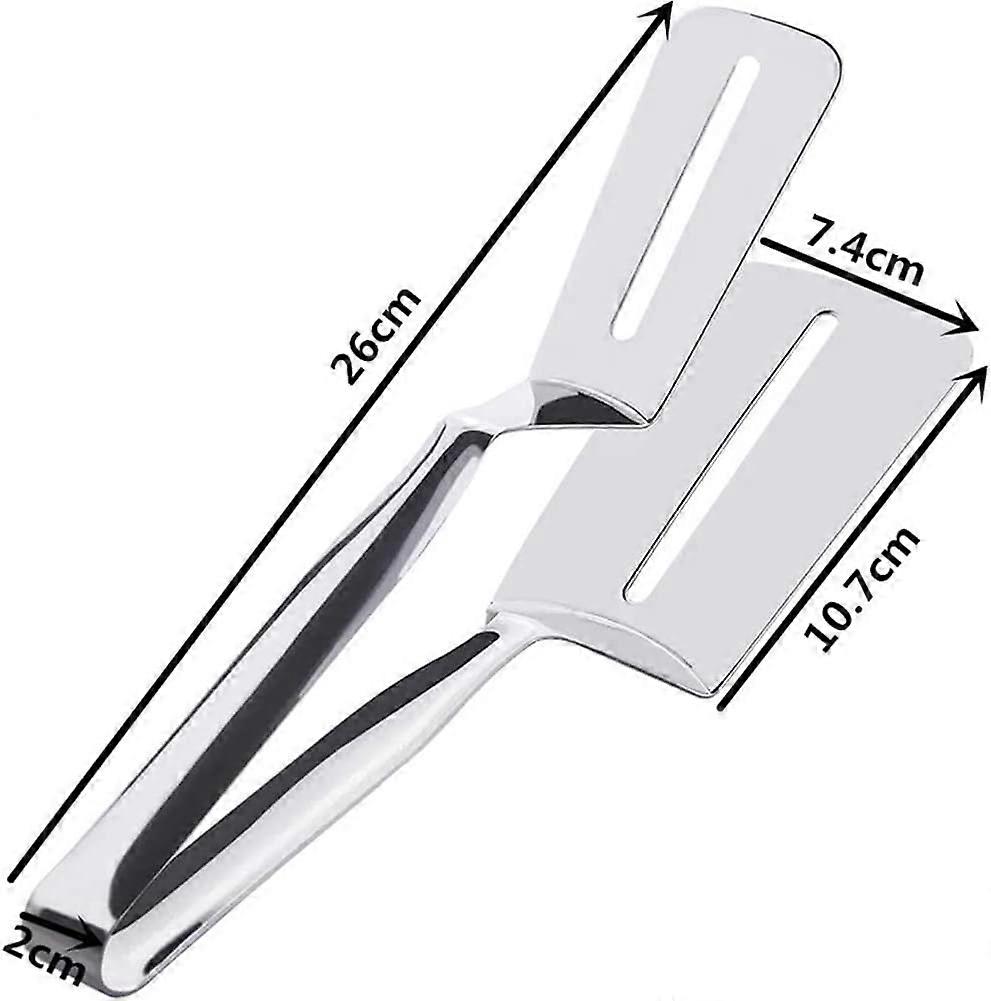 Double-Sided Stainless Steel Tongs, Multifunction BBQ And Pizza Tool ...