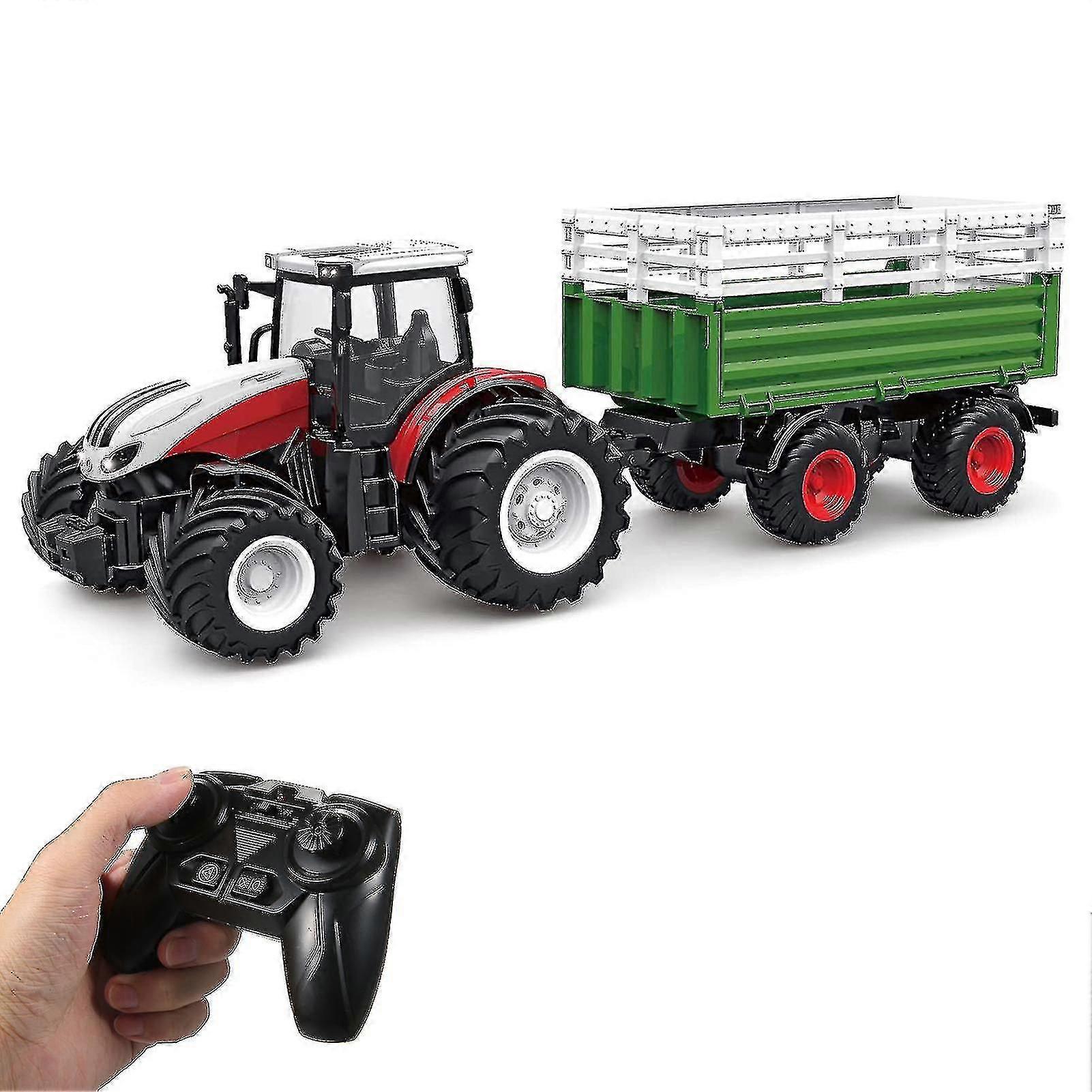 Remote Control Tractor, 1 : 24 Scale 2.4ghz Remote Control Tractor Toy ...