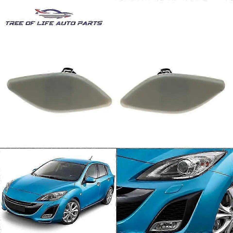 Compatible Headlight Washer Nozzle Cover Cap For Mazda 3 BL 2009-2013 ...