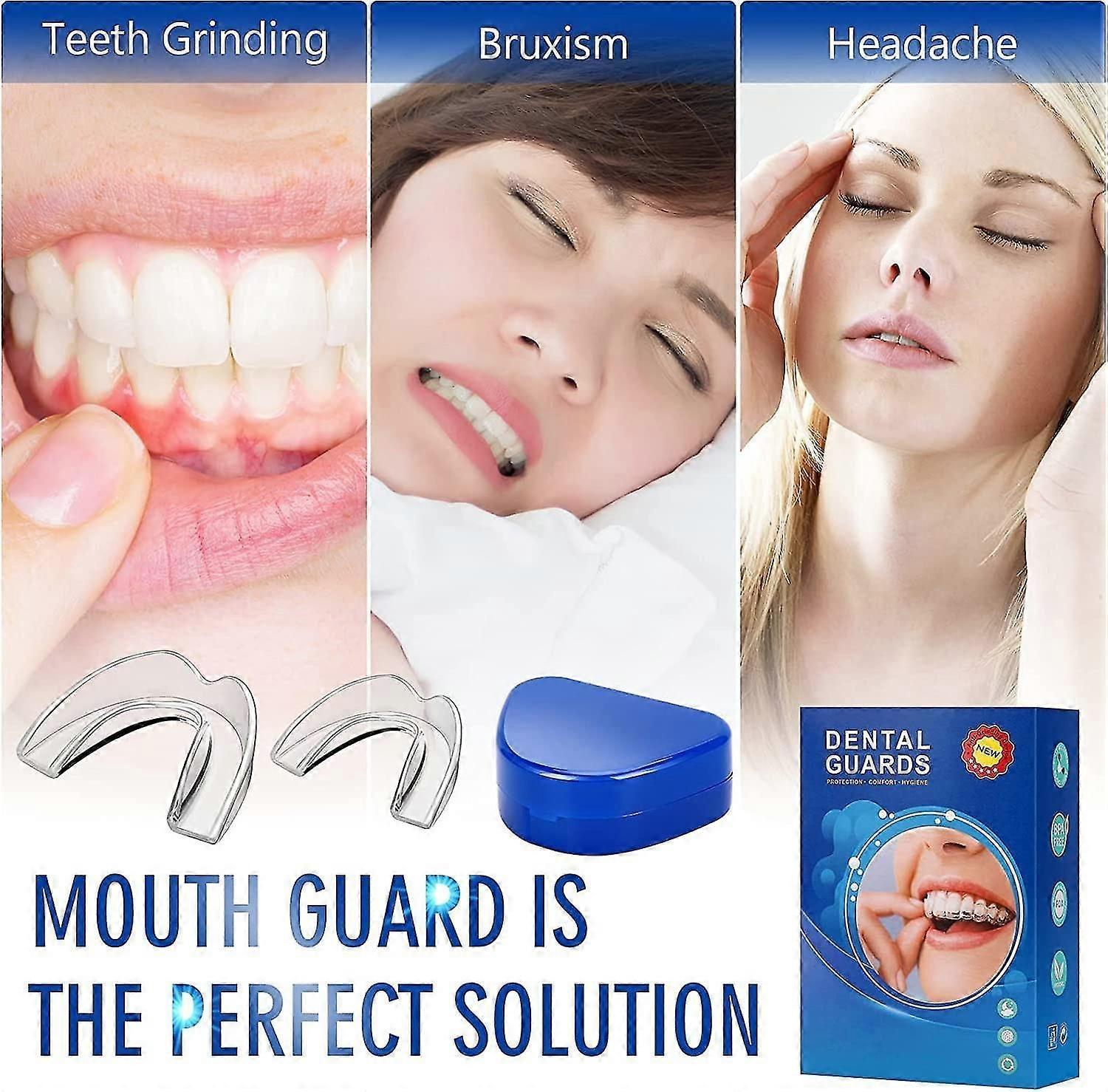 8pcs Mouth Guard For Grinding Teeth, Anti Grinding Bite Guard Moldable ...