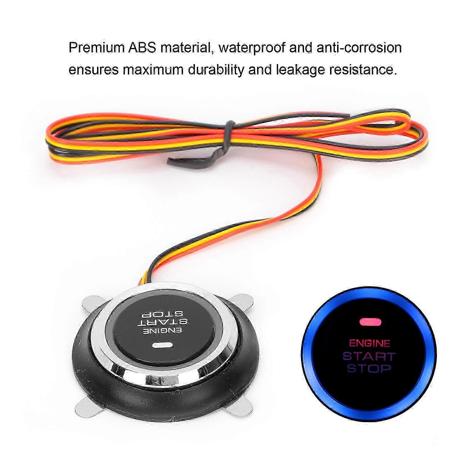 12V Engine Start Stop Push Button Universal Keyless Entry Ignition ...