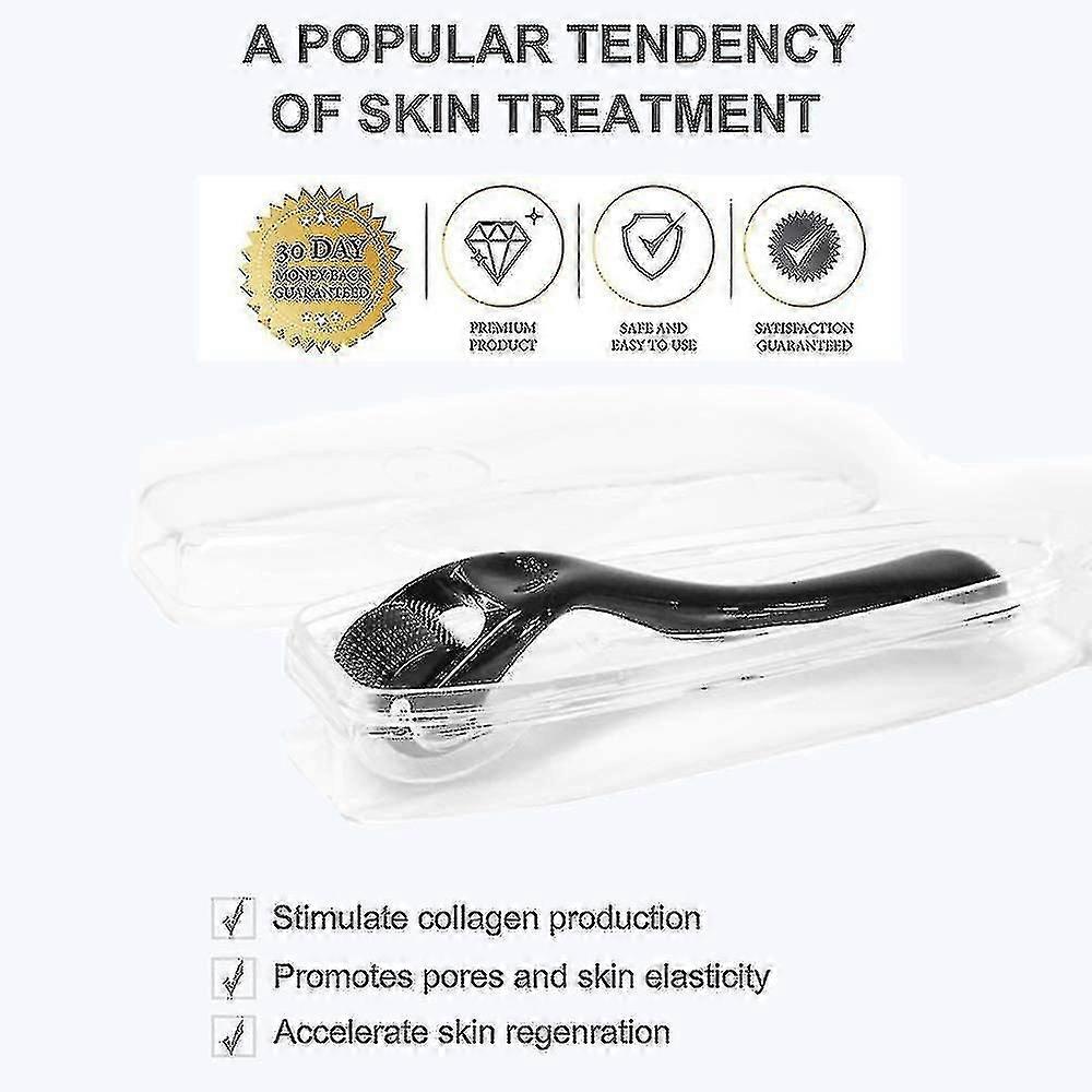 Derma Roller 1.5mm, 540 Titanium Microneedle Roller For Face Facial ...