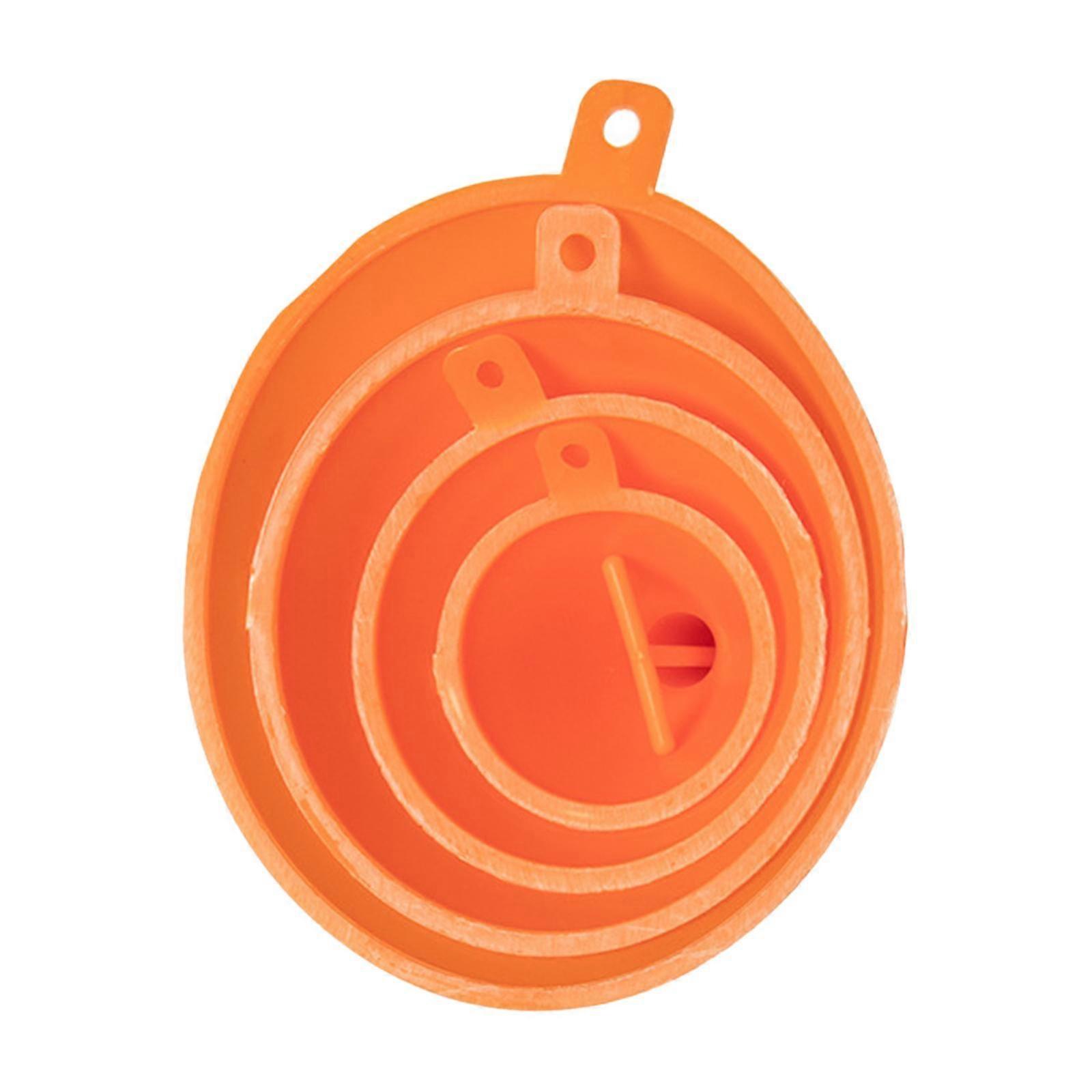 4Pcs Plastic Funnel Easy Pouring Fuel & Oil Funnels for Oil Gas Kitchen ...