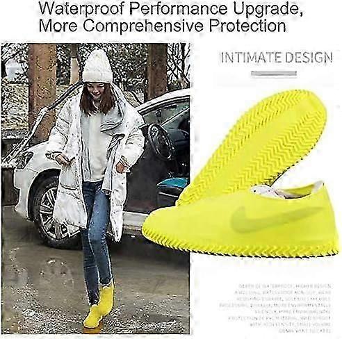 Waterproof Shoe Covers, Non-Slip Water Resistant Overshoes Silicone ...