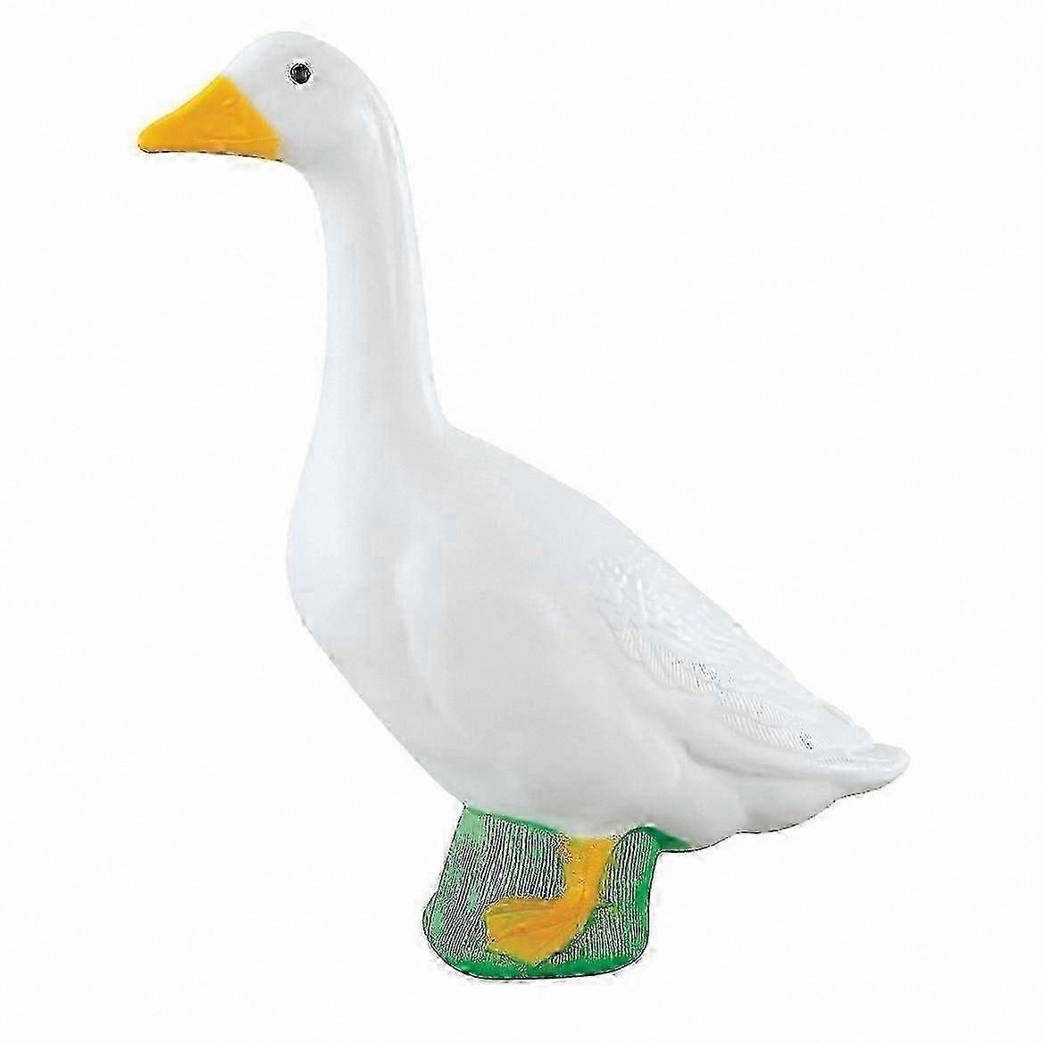 18cm White Plastic Garden Goose Ornament for Outdoor Decor | Fruugo UK