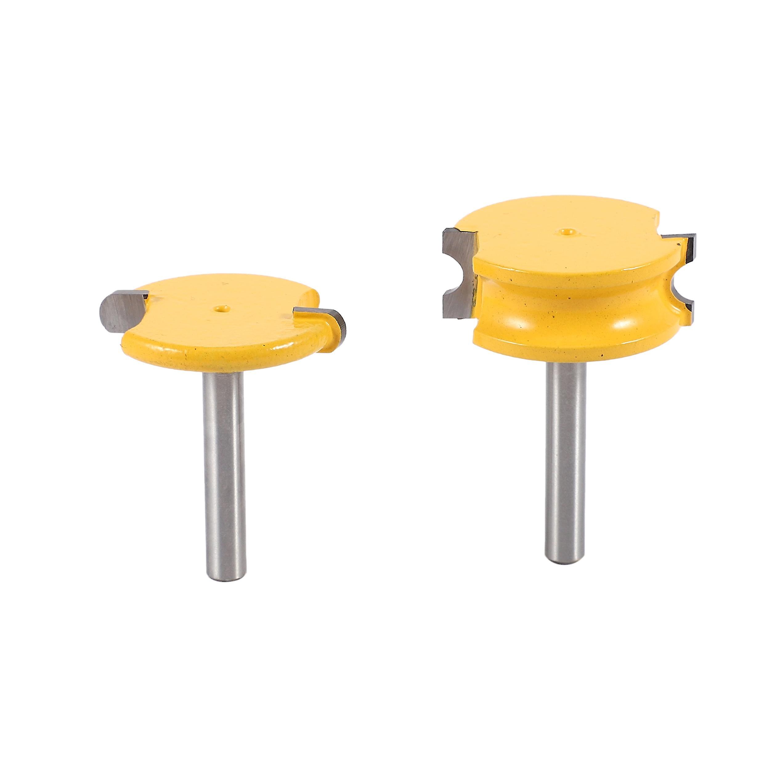 2 Pcs 8mm Canoe Flute And Bead Router Bit Set Woodworking Cemented ...