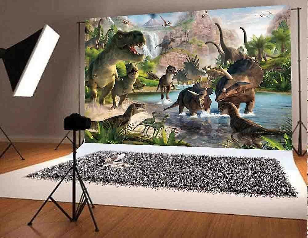 Jurassic Dinosaur Photography Backdrop Children Birthday Party Banner ...