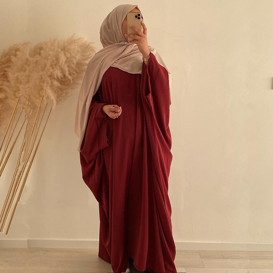 Eid Muslim Dress Women Hijab Abaya Caftan Marocain Long Robe Femme Musulmane Islamic Clothes ...