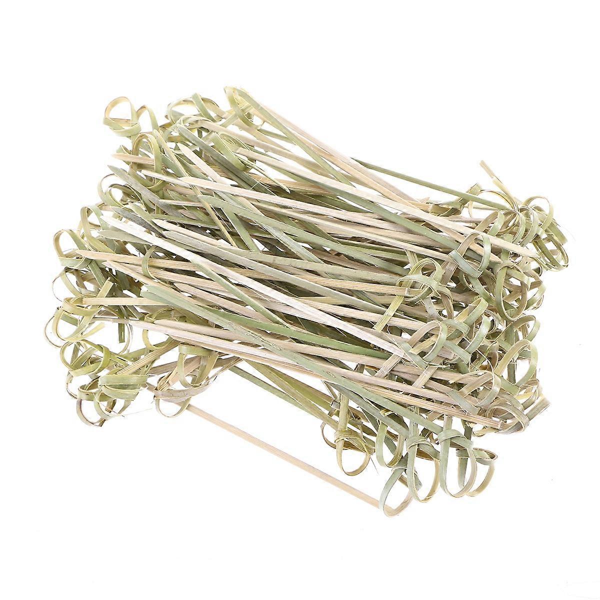 100PCS Disposable Bamboo Knot Skewers Bamboo Knot Picks Bamboo Picks ...
