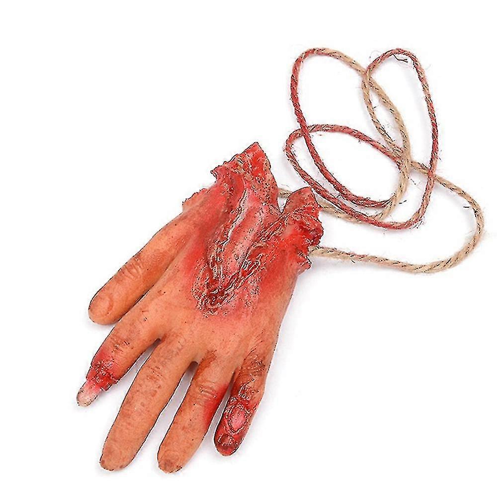 1pcs Scary Cut Off Bloody Fake Latex Lifelike Arm Hand Foot Heart Brain ...