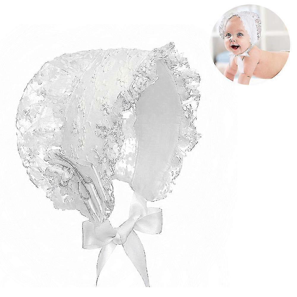 Bran Baby Baptism Hat Toddler Lace Princess Cap Girl Hood Hat Lovely ...