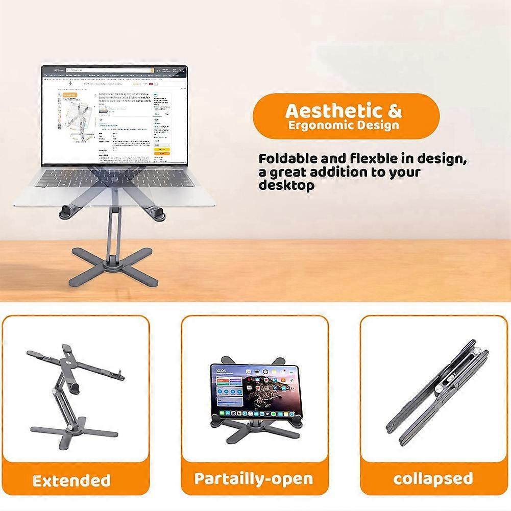 360 Rotating Laptop Stand Portable Riser Holder Ergonomic Computer ...