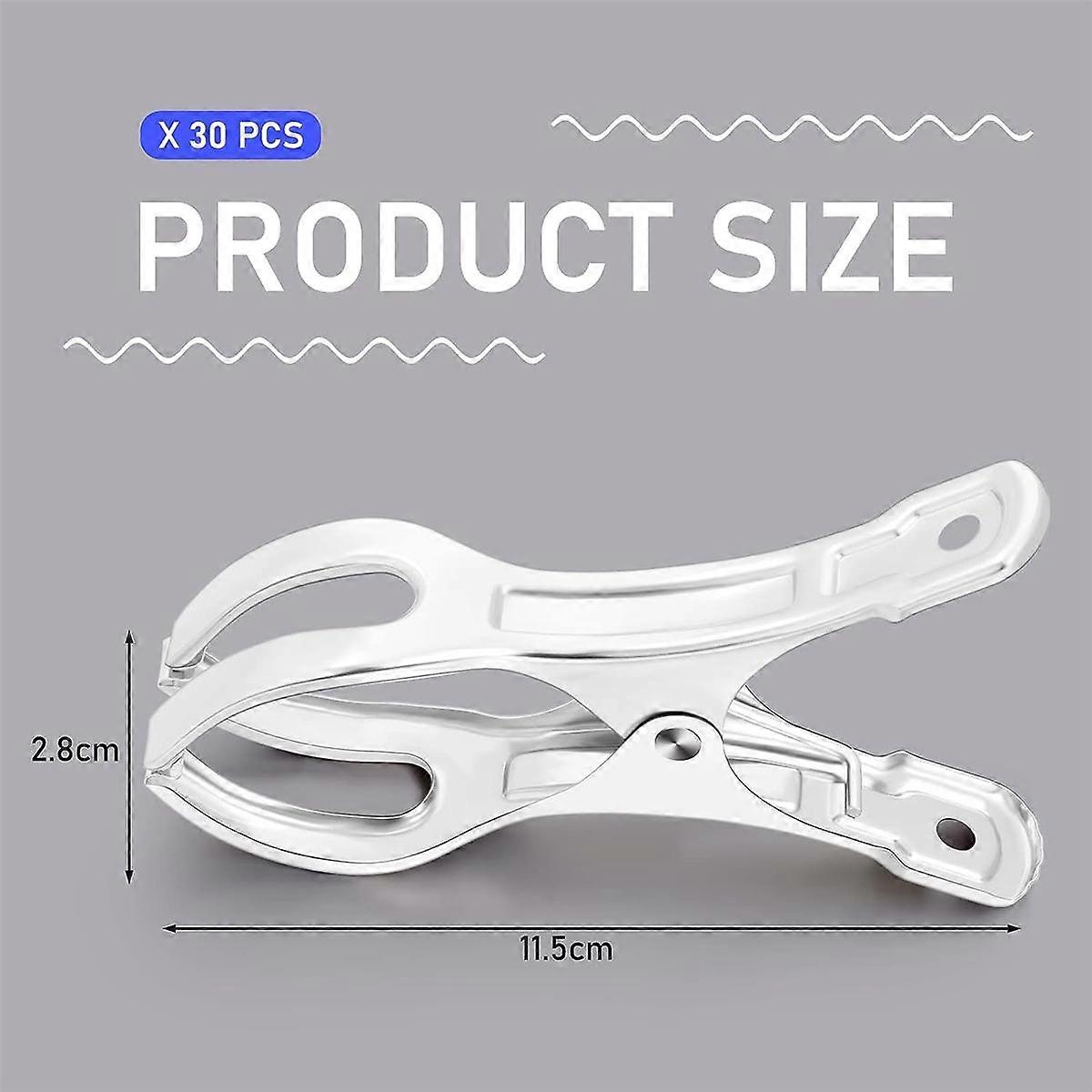 30 Pcs 4.5 Inch Stainless Steel Pool Cover Clips Pool Cover Clamps ...