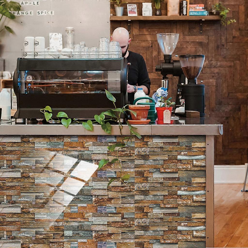 48 Sheet Brick Self Adhesive Tile Stickers Peel and Stick Backsplash ...