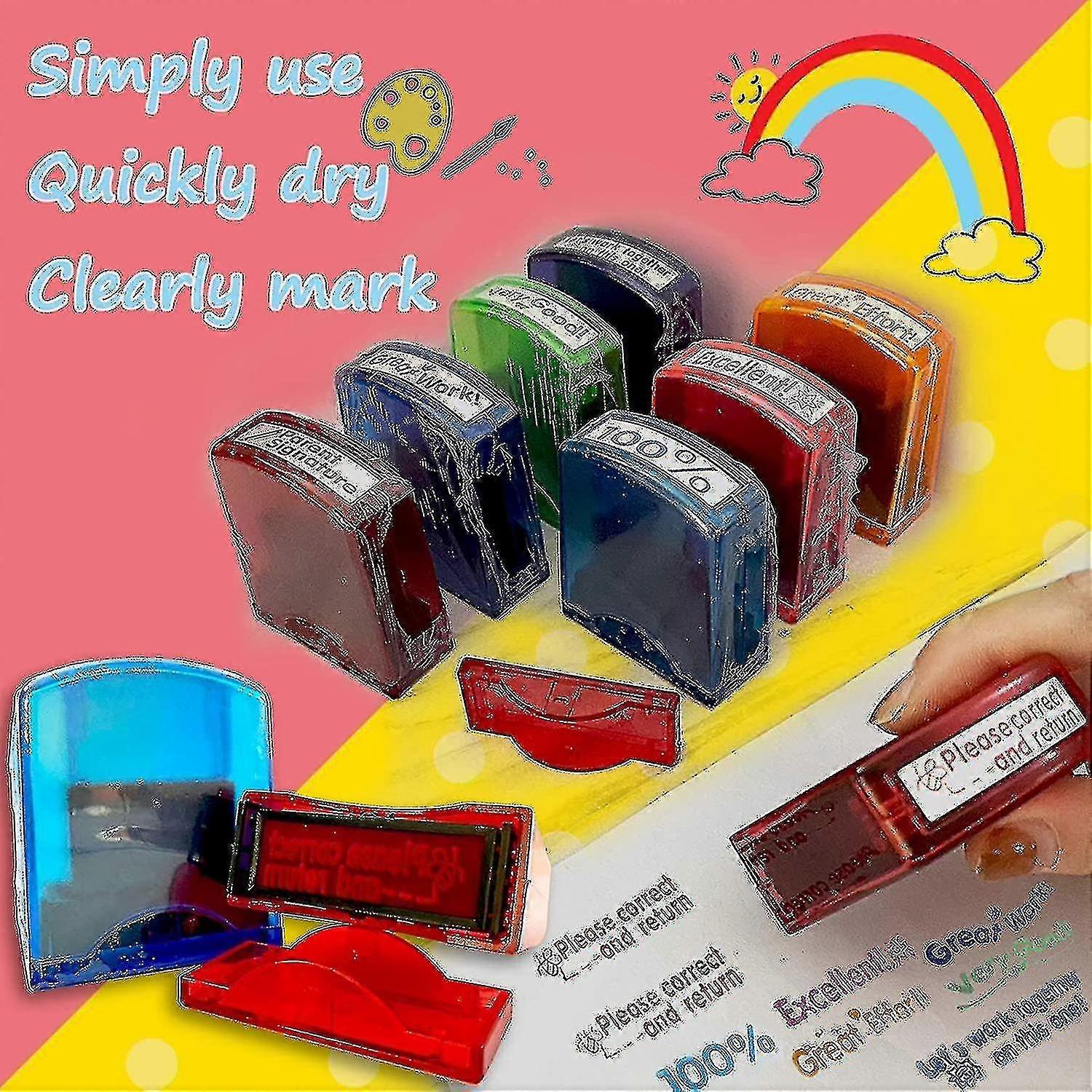 Self-inking Teacher Stamps For Grading Teacher Good Job Stamp For ...
