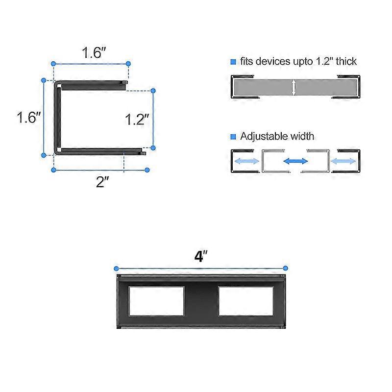 3pcs Under Desk Laptop Mount Under Desk Laptop Drawer with Screw Fit ...