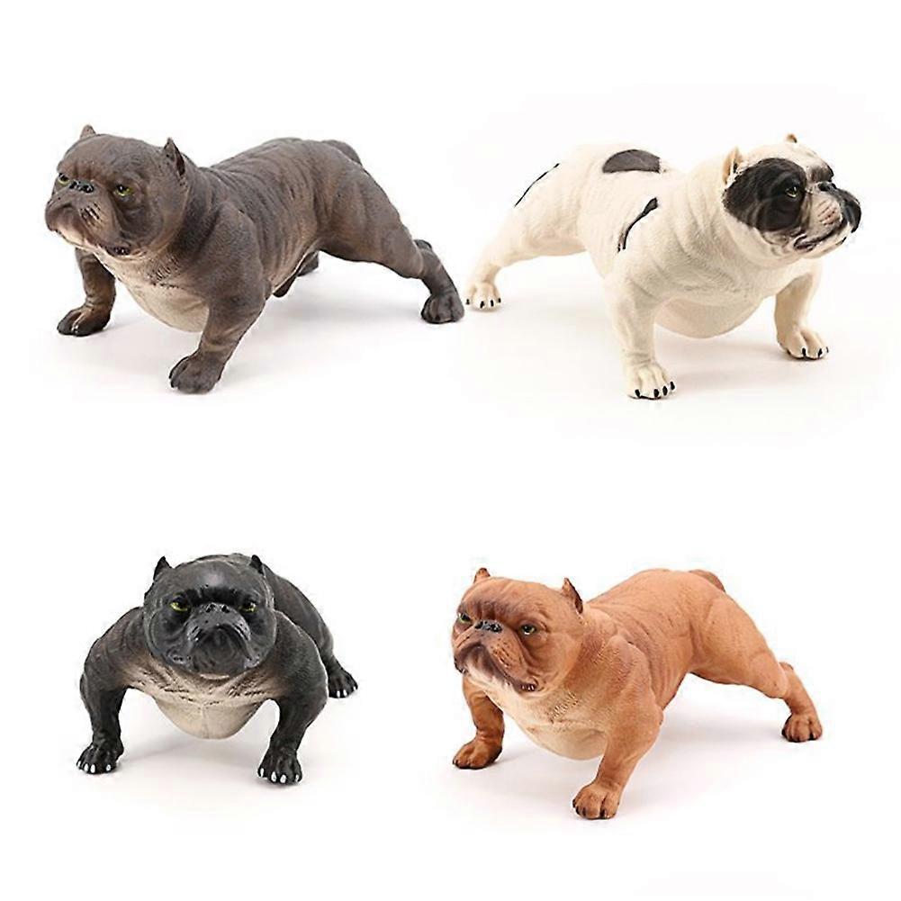 Realistic Bully Dog PVC Animal Solid Model Figurine Kids Toy Table ...