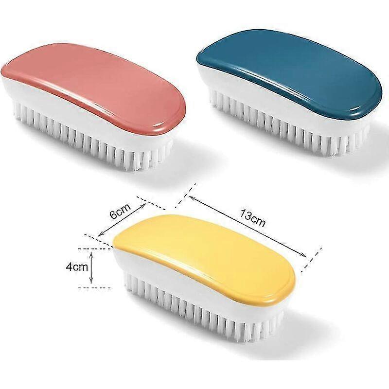 Soft Clothes Brush, Laundry Brush, 3 Piece Colorful Handheld Cleaning ...