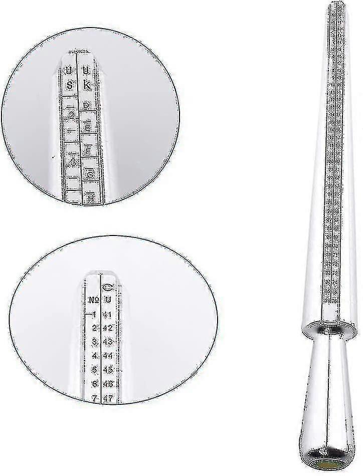 Ring Sizer Measuring Tool,4 Sizes Ring Measurement Stick Metal Mandrel ...